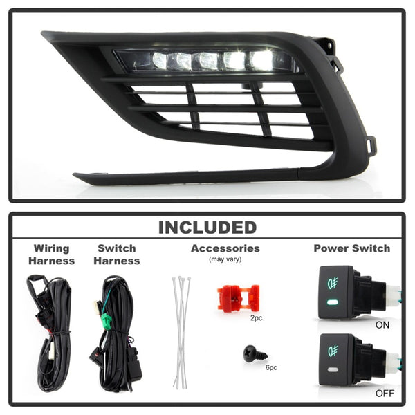 Spyder Honda Insight 2019-2021 OEM Style LED Fog Lights w/OEM Fit Swit ...