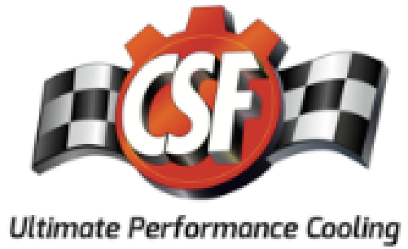 CSF Universal Half Radiator w/-16AN & Slip-On Fittings/12in SPAL Fan ...